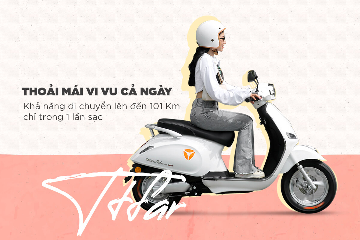 Xe máy điện YADEA ODORA TTFAR - Điện Máy Hoàng Gia
